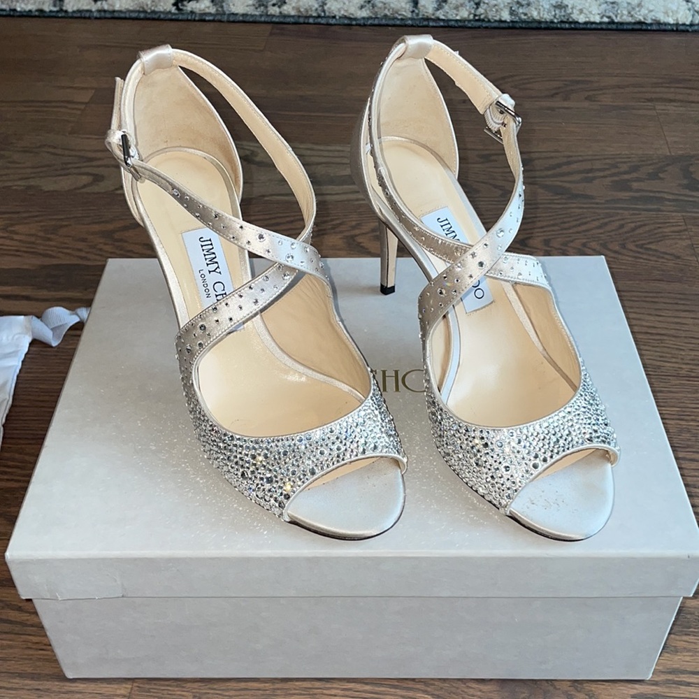 Jimmy Choo Crystal Wedding Shoes - Gem